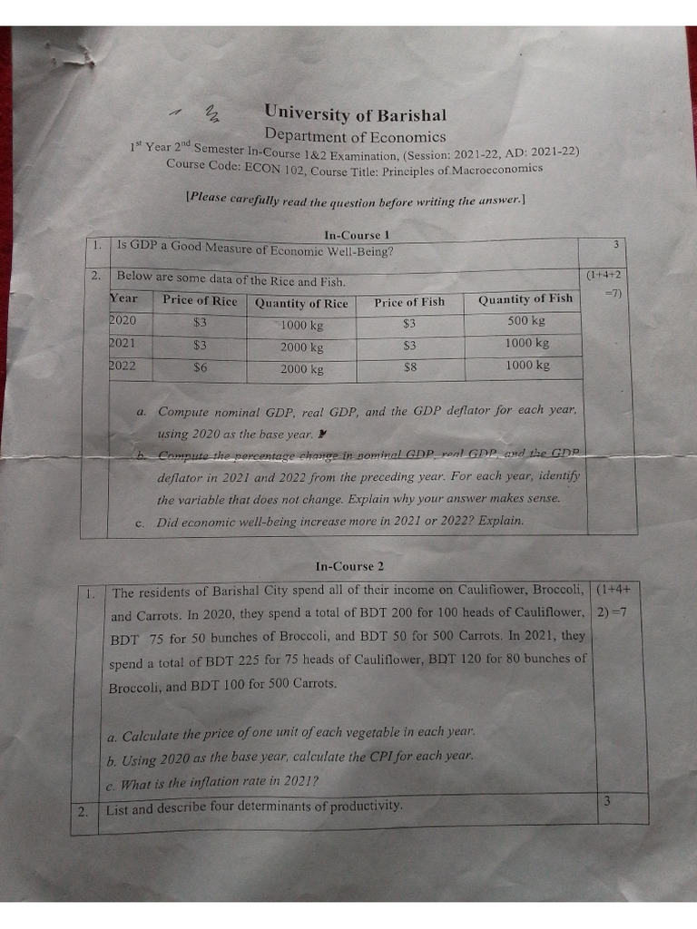 11th Batch Question (2nd Semister) | PDF