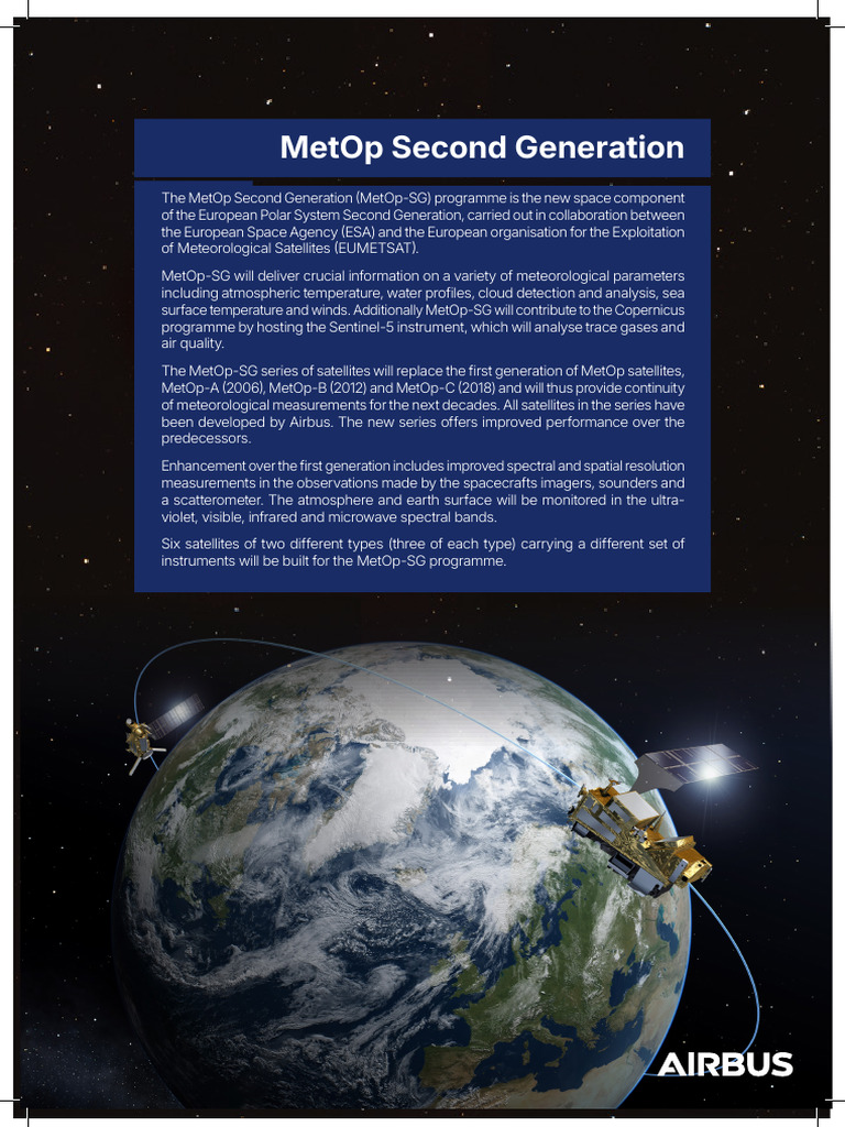 MetOP SG | PDF | Weather Satellite | Outer Space