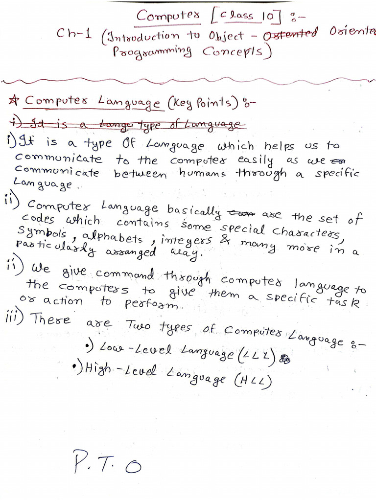 Computer CH 1 Part-1 Notes Class 10 ICSE | PDF