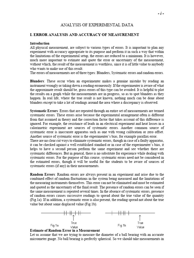 Analysis of Experimental Data in Physics | PDF | Observational Error | Significant Figures