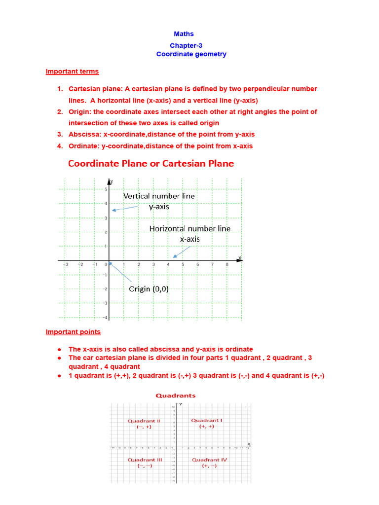 Mirror Image in Cartesian Plane | PDF