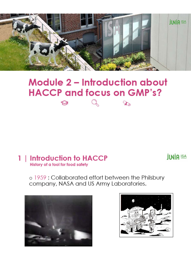 #2024 - 2025 - 3 - Module 2 - Introduction About HACCP and Focus On The GMPs | PDF | Hazard ...