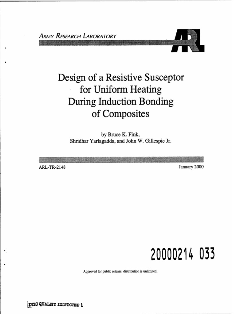 Design of A Resistive Susceptor For Uniform Heating During Induction ...