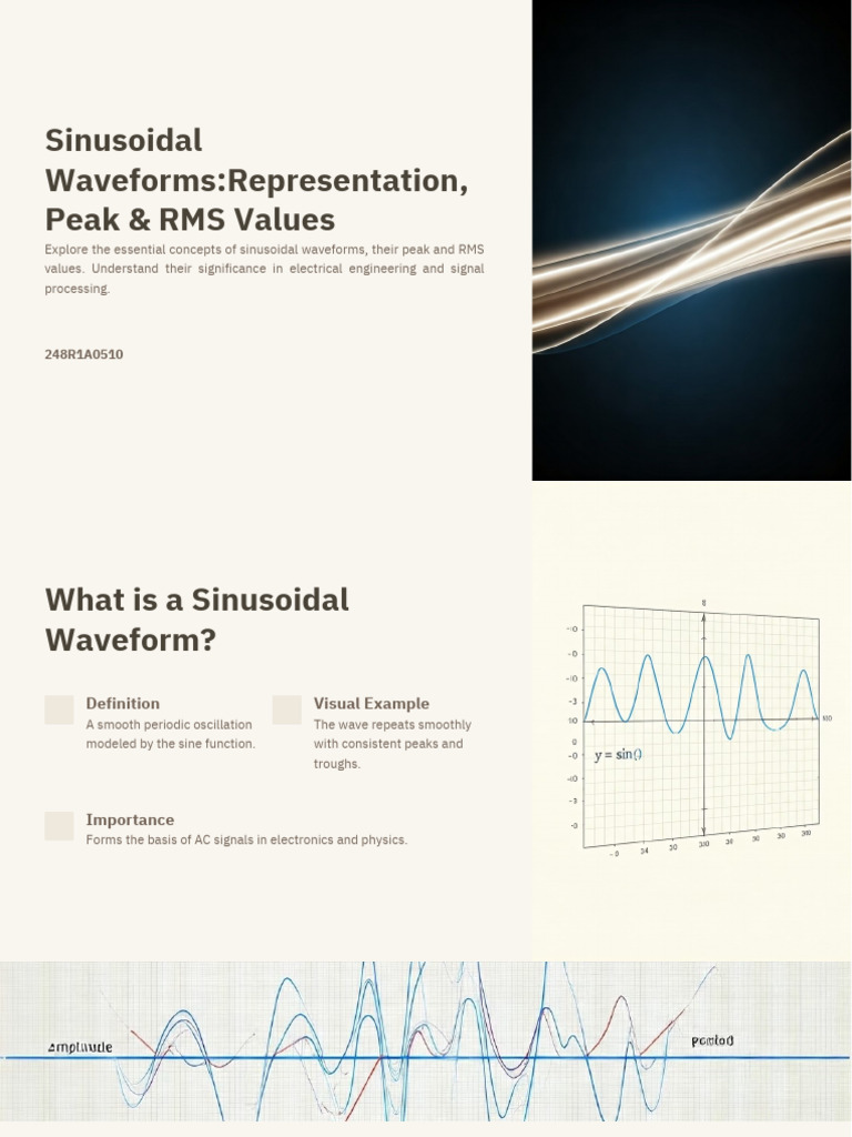 Sinusoidal Waveforms Representation Peak and RMS Values - PDF - 20250426 - 142718 - 0000 | PDF ...