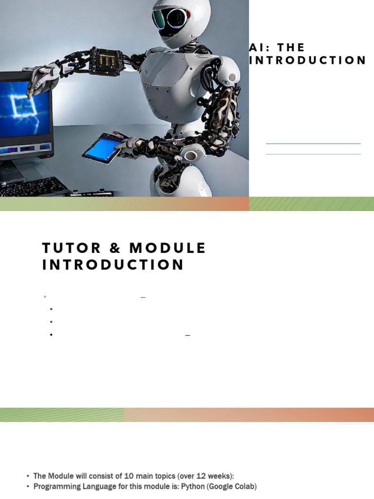 Week 1 Lecture - AI The Introduction | PDF | Artificial Intelligence ...