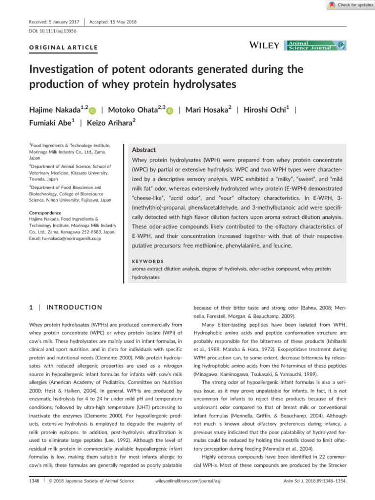Animal Science Journal - 2018 - Nakada - Investigation of Potent ...
