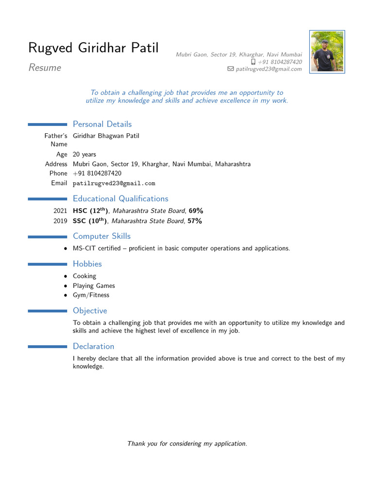 My_Rusume (3) (1) | PDF