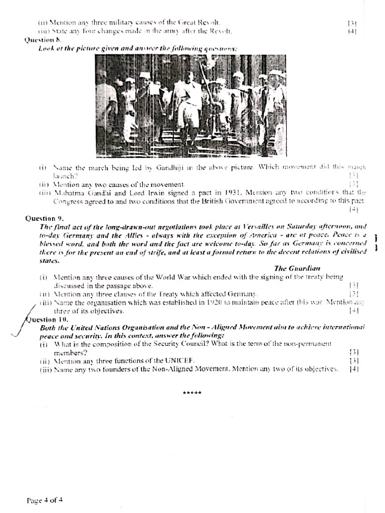 10th ICSE 2024-25 HFCS Pre Board Papers | PDF