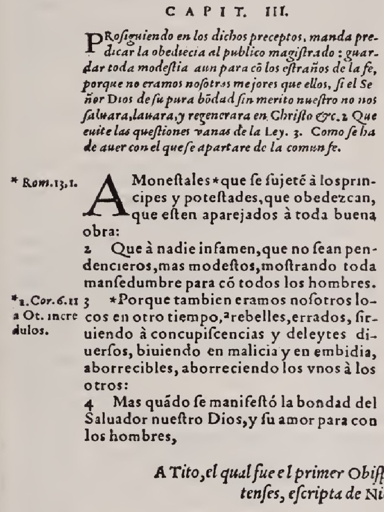 Tito Capitulo 3 Biblia Del Oso | PDF