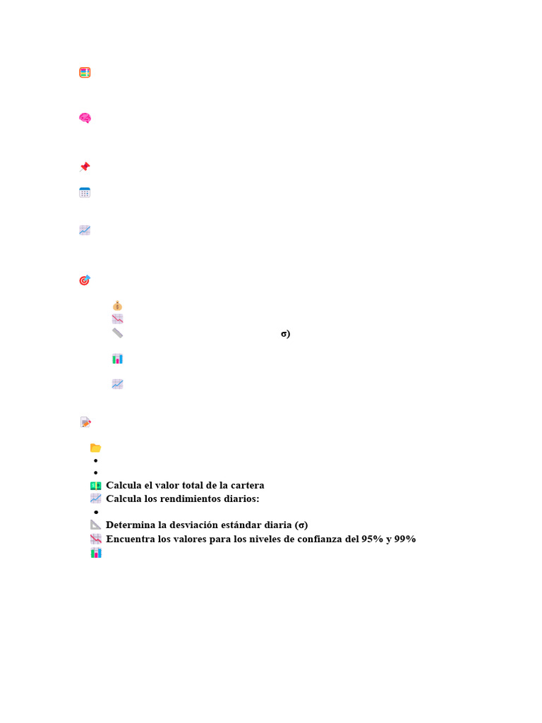 Actividad 2. Calcula El Var Paramétrico de Una Cartera de Bonos ...