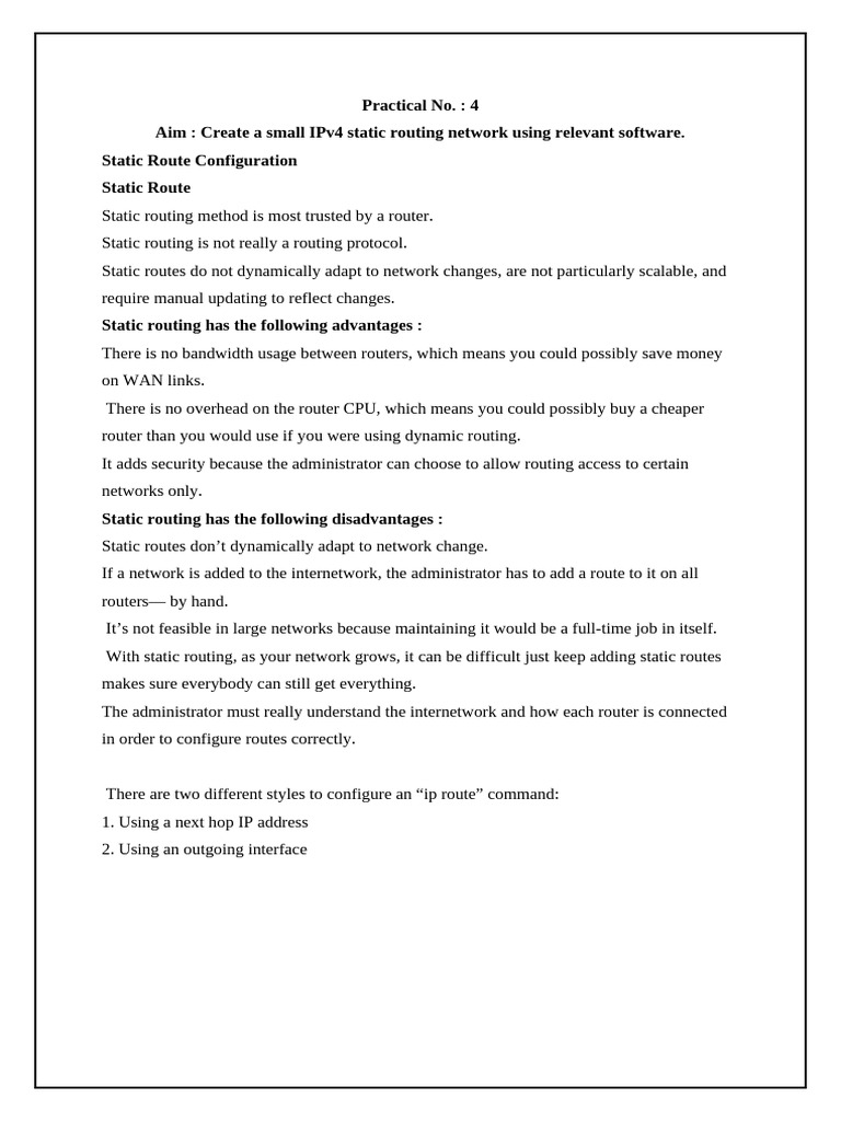 Practical No-4 | PDF