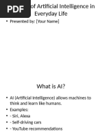 AI in Everyday Life | PDF