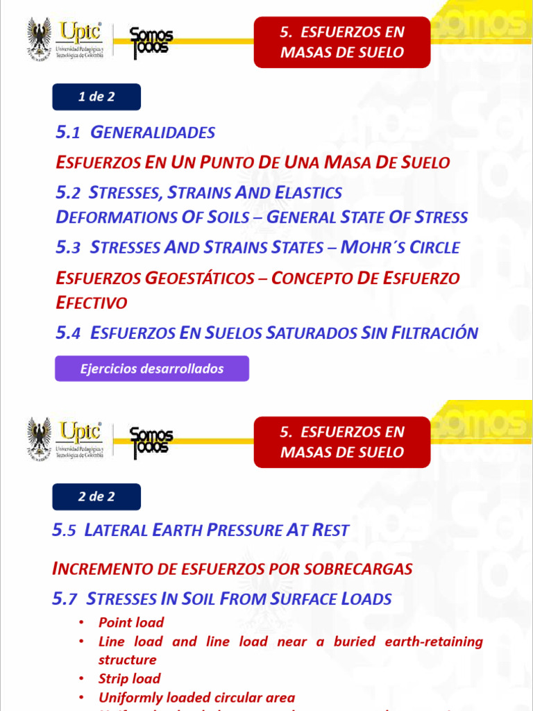 Cap. 5. Esfuerz en Suelos SUB (2 de 2) DEF | PDF