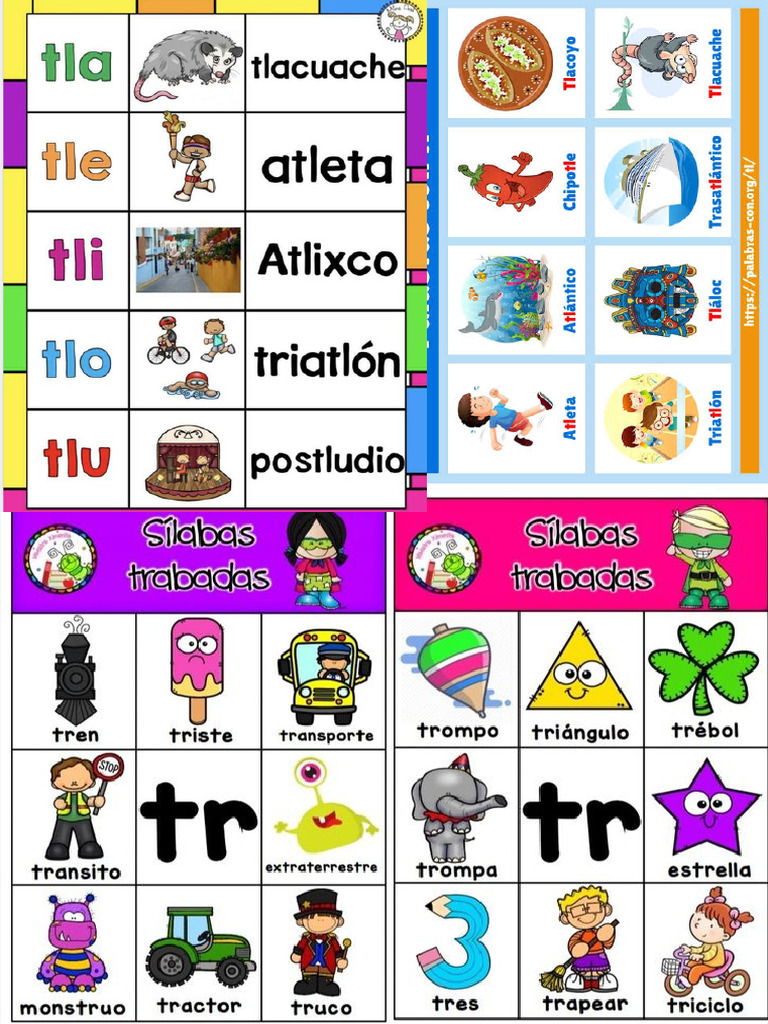 Silabas Trabadas | PDF