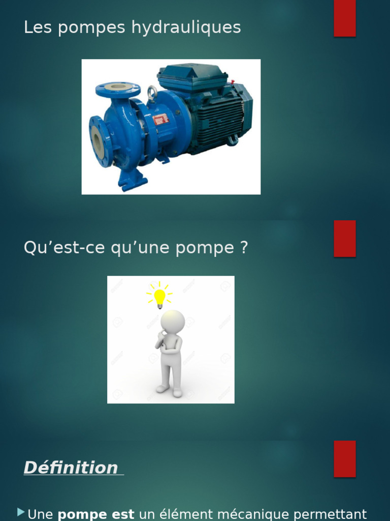 Fonctionnement des pompes hydrauliques | PDF | Pompe | Engrenage