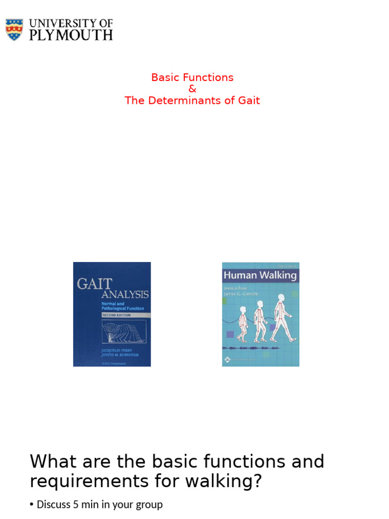 Determinants of Gait - 2025 | PDF | Walking | Mechanics