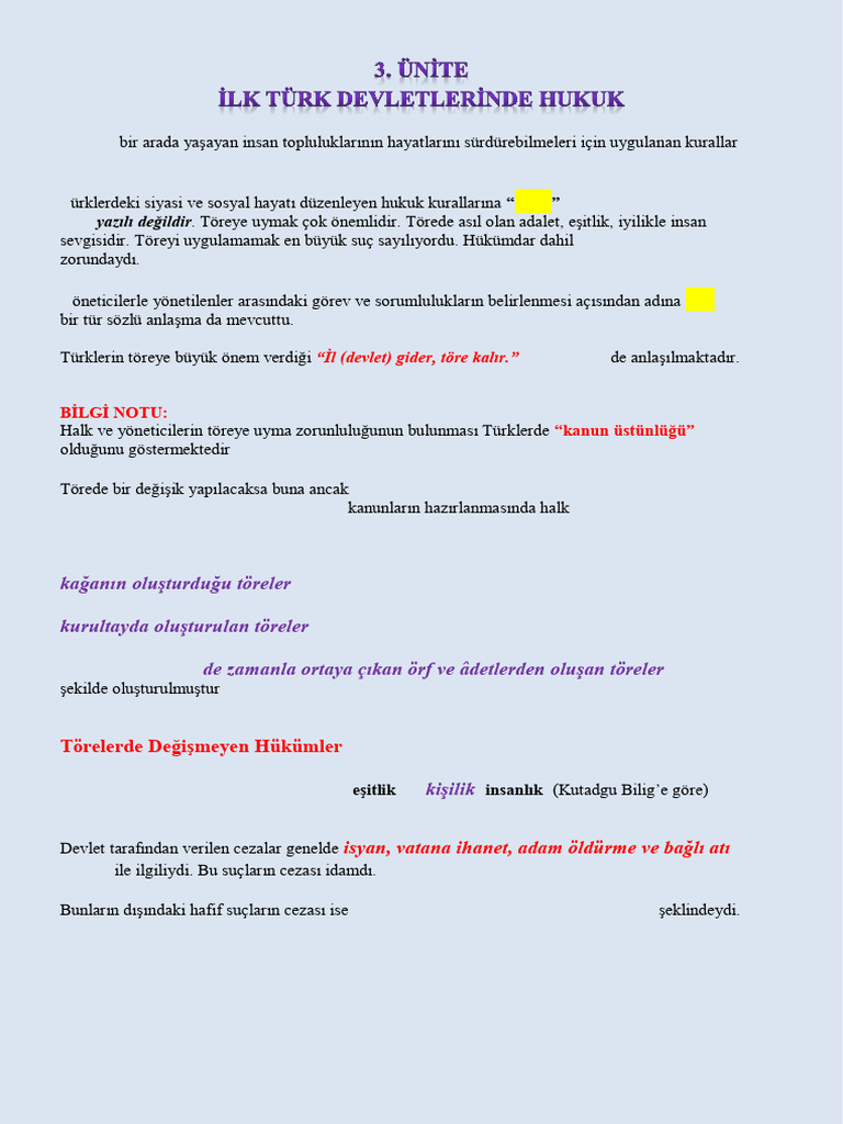 Ünite Hukuk | PDF