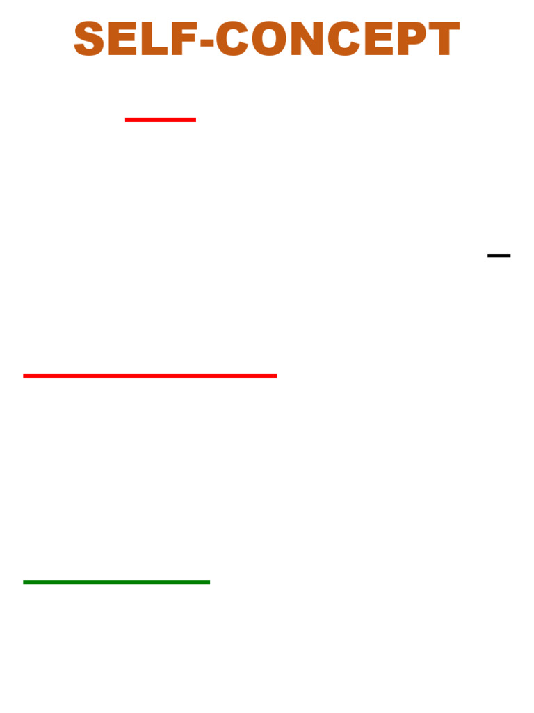 Knowing and Understanding Oneslf SELF-CONCEPT | PDF | Self Concept | Self Awareness
