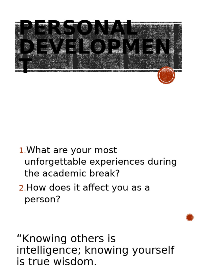 Self-Discovery Activities Guide | PDF | Human Communication | Cognitive ...