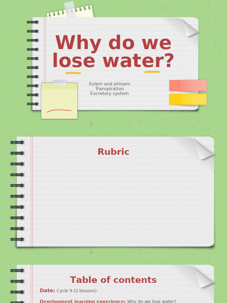 Why Do We Need Water | PDF | Excretion | Water