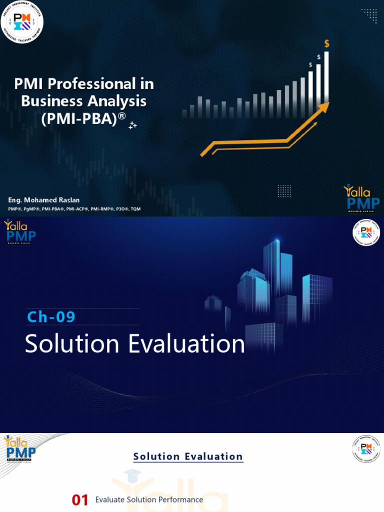 PBA Ch09 Solution Evaluation-Eng.M.Raslan (1) - 1 | PDF | Software ...