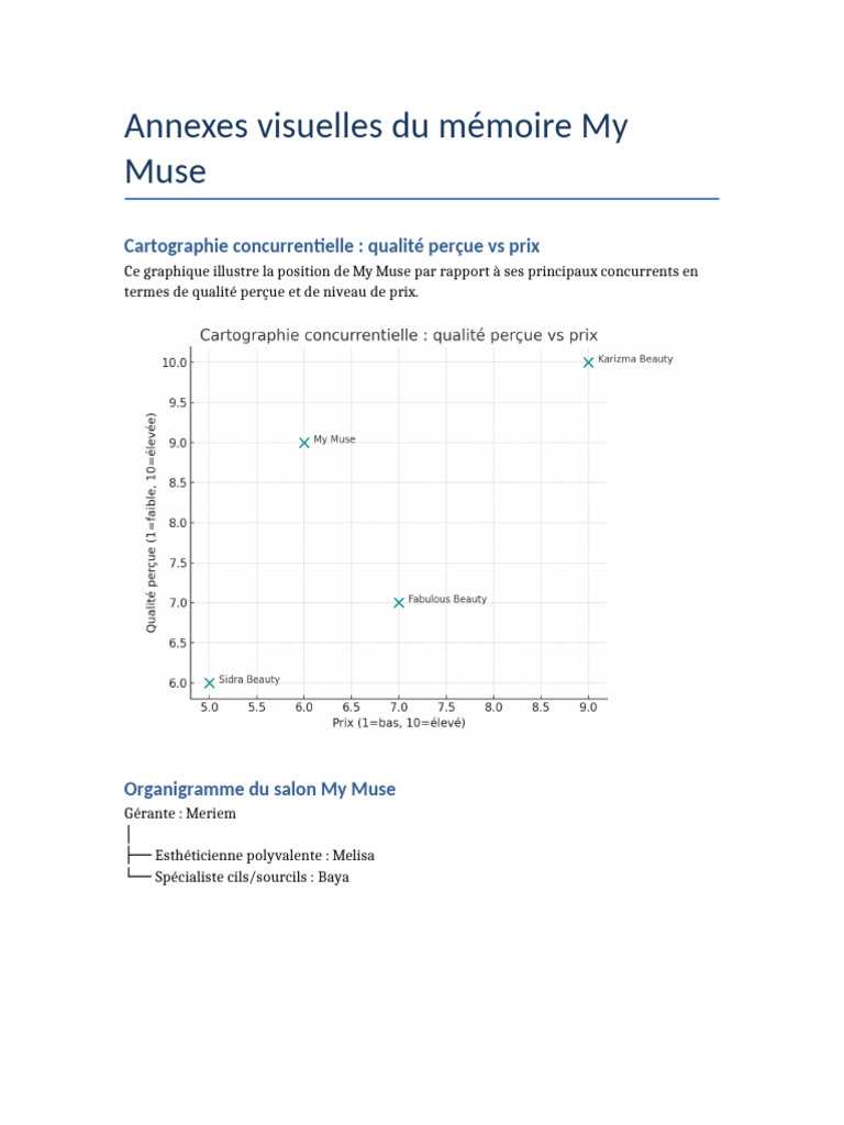 Positionnement de My Muse en concurrence | PDF