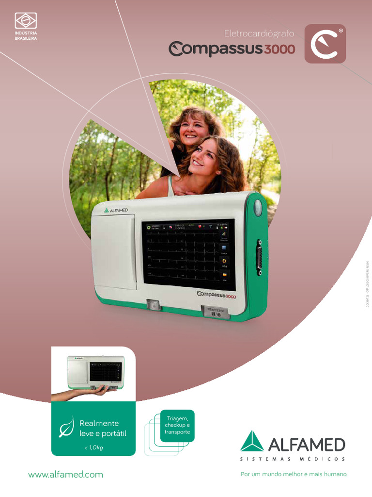 Eletrocardiógrafo Compassus 3000: Portátil e Eficiente | PDF