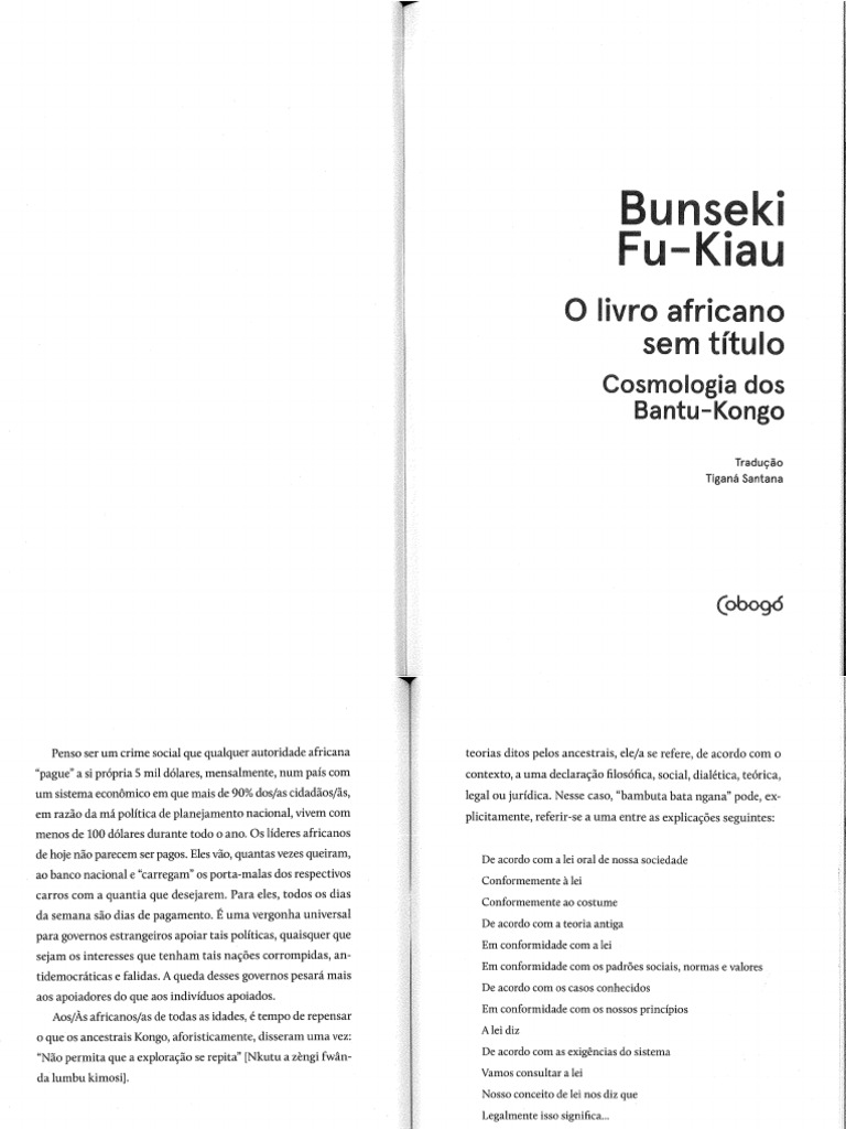 O Livro Africano Sem Nome - Fu-Kiau | PDF