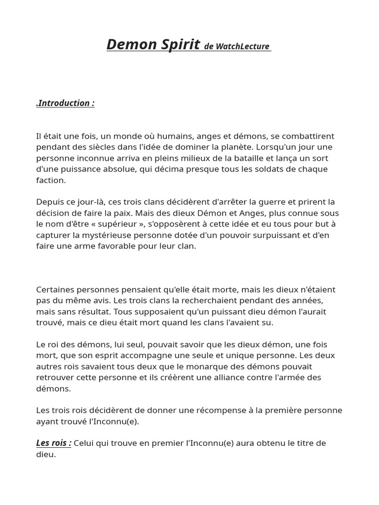 Les Démons et l'Aventure de Saku | PDF | Démons