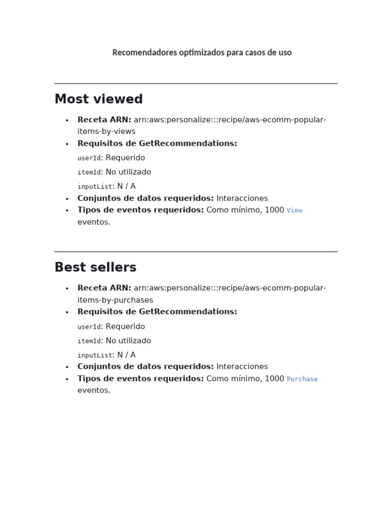 Recomendadores Optimizados Ecomm | PDF | Informática | Tecnologías de la información