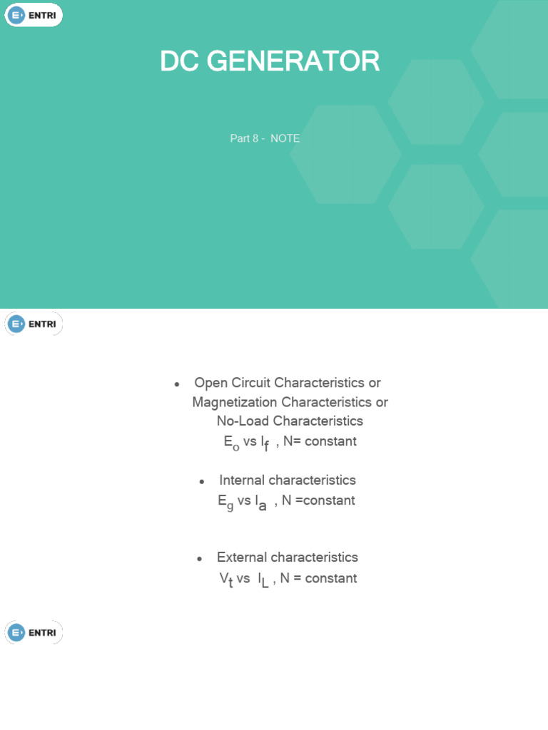 DC Generator Part 8 - Note | PDF
