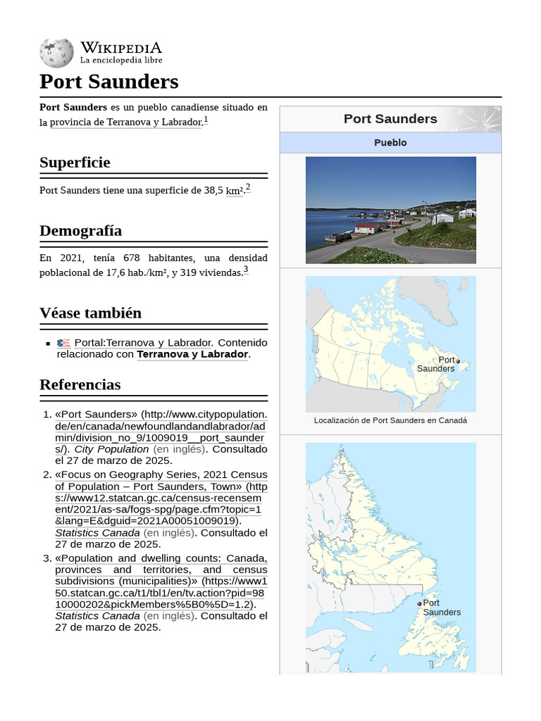 Port Saunders | PDF