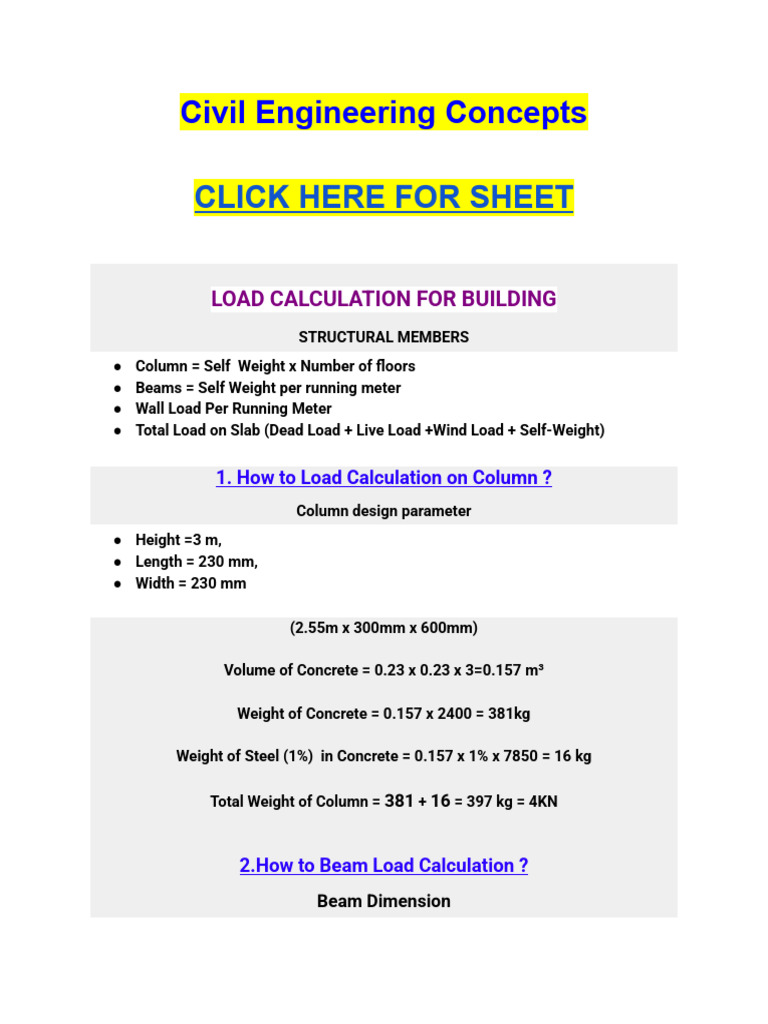 Civil Engineering Concepts | PDF