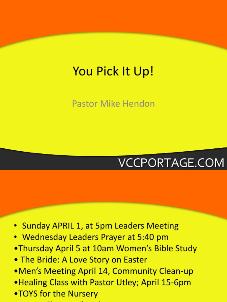 You Pick It Up! | PDF | Language Arts & Discipline | Religion ...