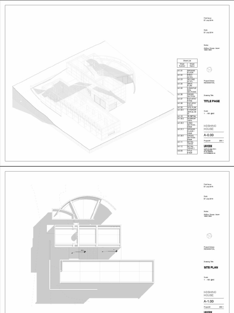 Koshino House - Tadao Ando Full Docs | PDF