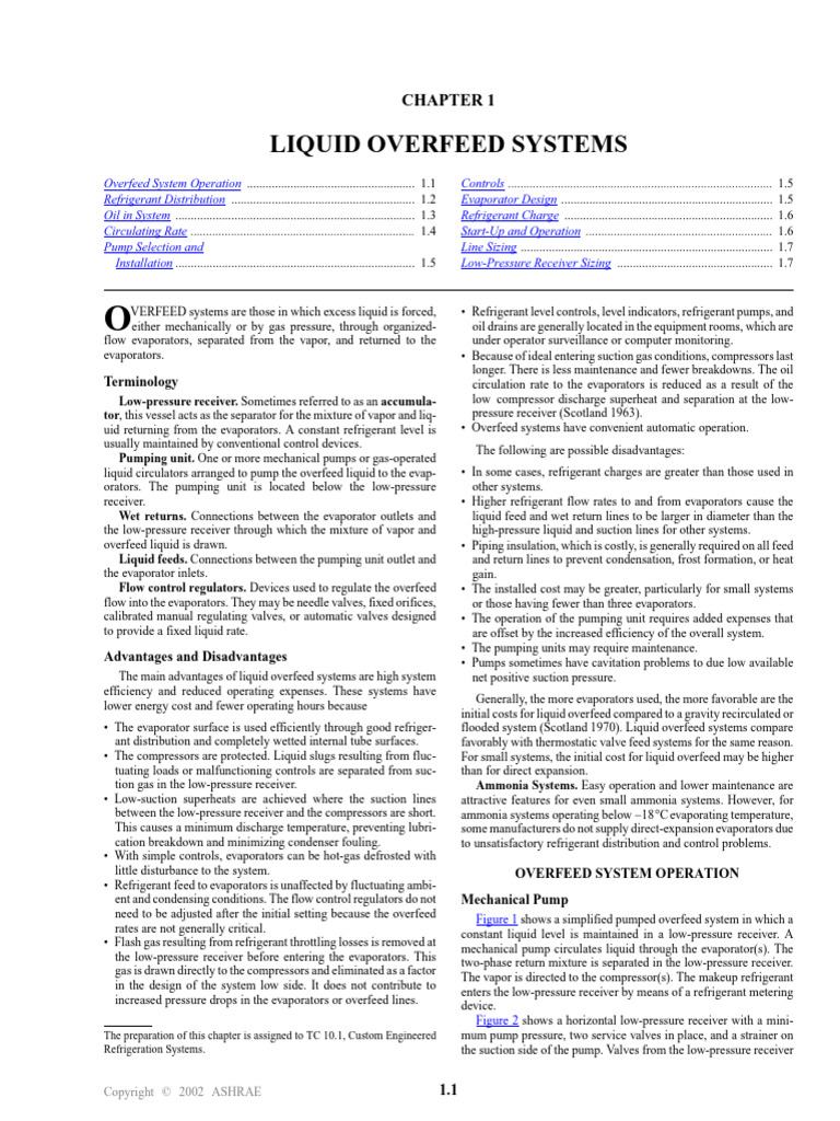 Liquid Overfeed Systems: Terminology | PDF | Pump | Liquids