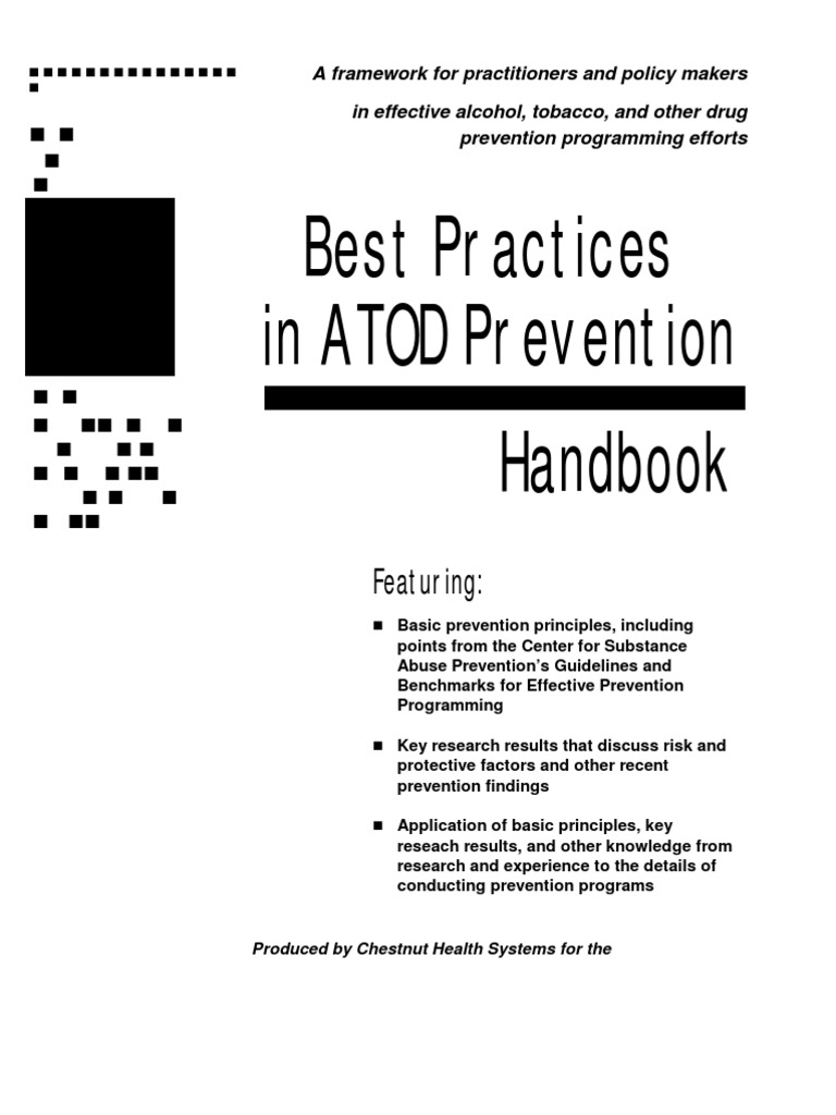 Best Practices in ATOD Prevention Handbook: Featuring | PDF ...