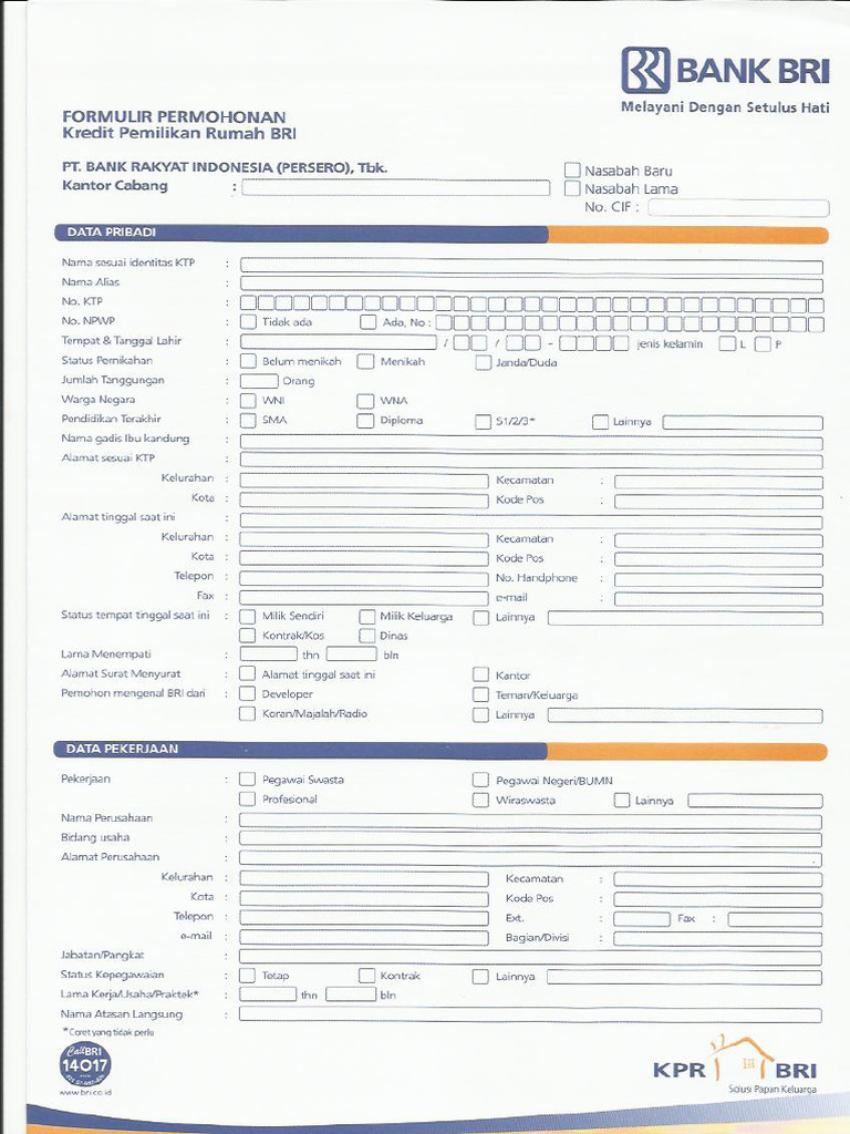 Form KPR Bri | PDF