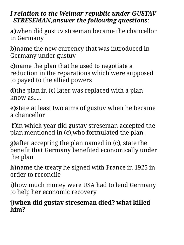 History Questions (Gustuv) | PDF
