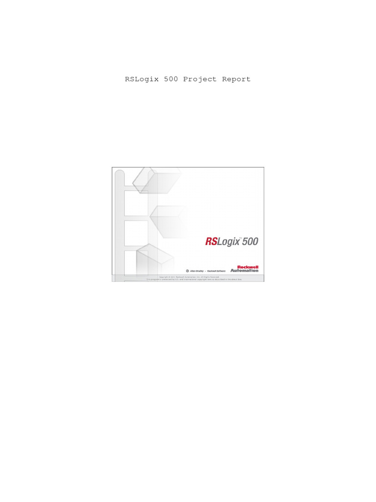 RSLogix 500 Project Report Overview | PDF