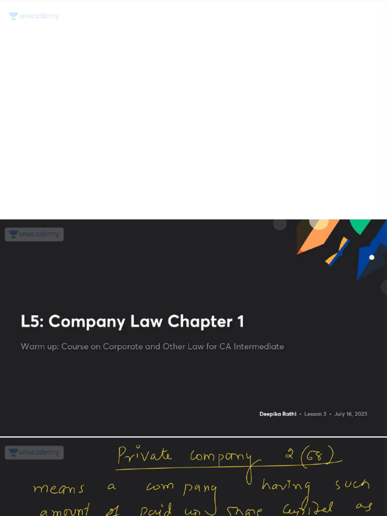 Company Law | PDF