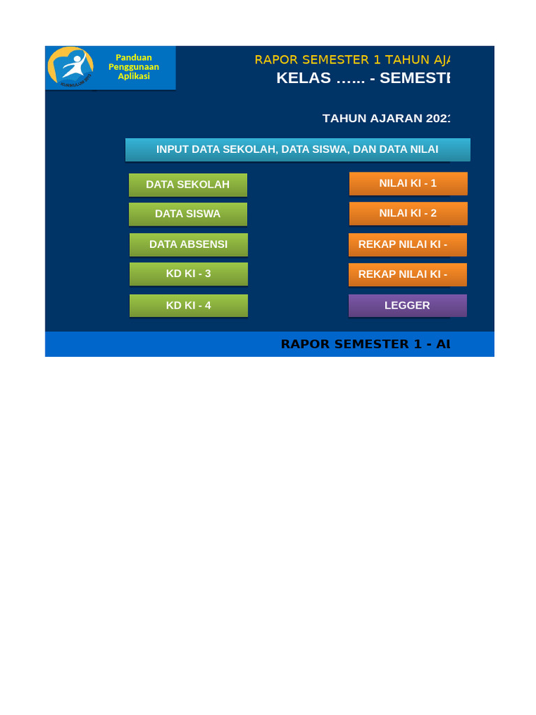 Rapor Fleksibel Semua Kelas Ok Utk Semester 1 Dan 2 | PDF