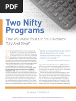 HP35s Surveying Programs | PDF | Surveying | Sine