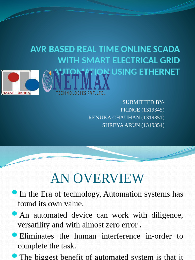 Avr Based Real Time Online Scada With Smart | PDF | Arduino | Microcontroller
