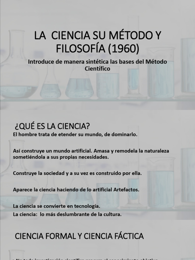 La Ciencia Su Método y Filosofía | PDF | Método científico | Science