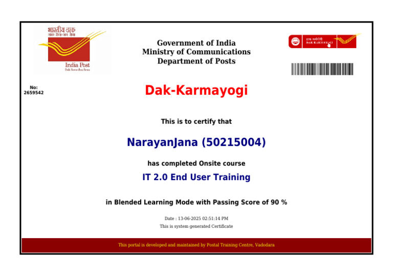 Final Certificate | PDF