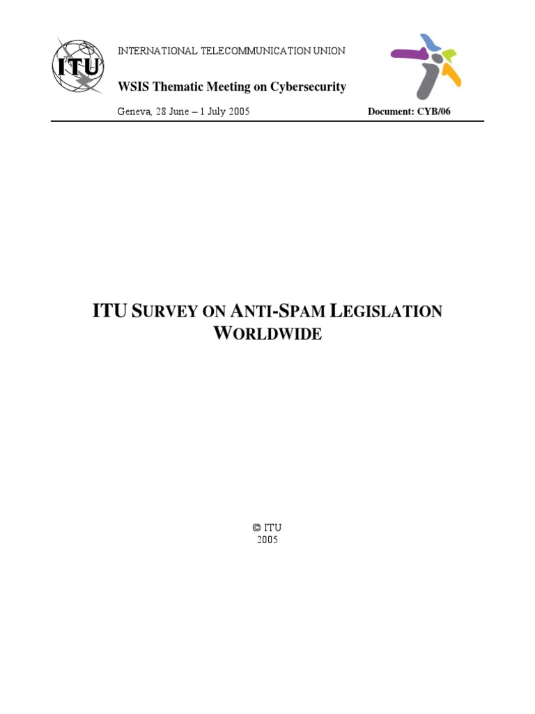 Background Paper ITU Bueti Survey | PDF | Email Spam | Spamming