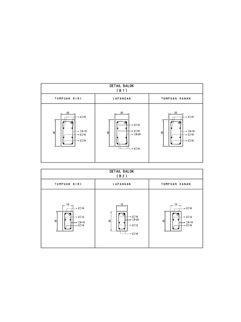 Baca Detail Balok | PDF