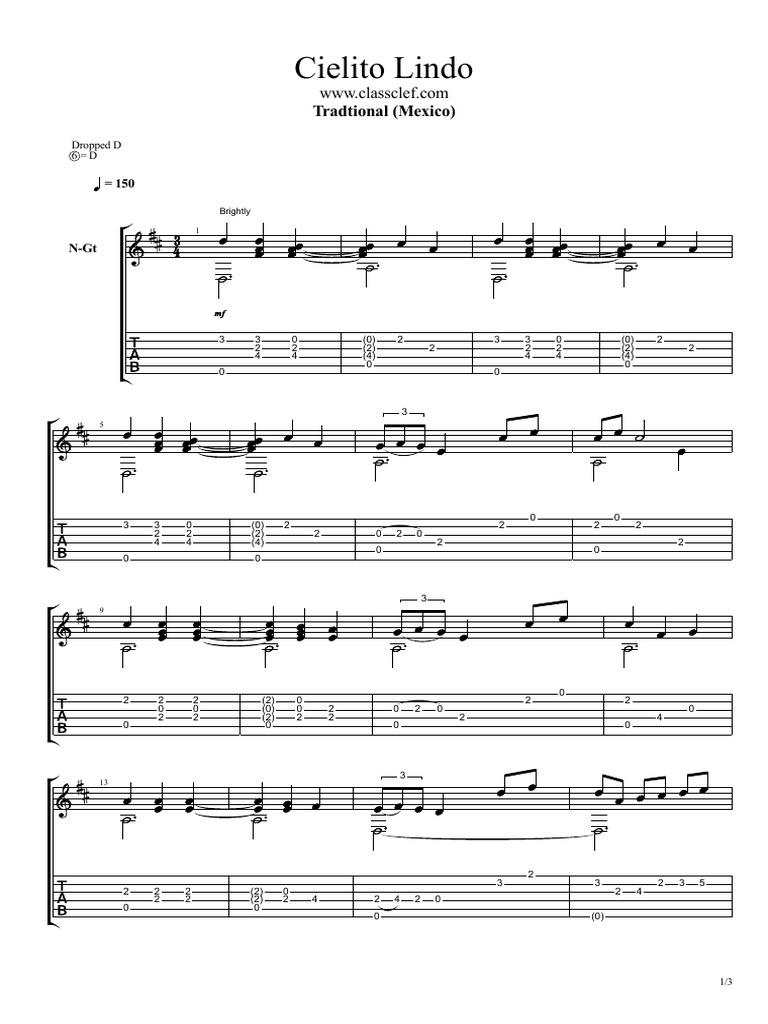 Cielito Lindo by Traditional | PDF