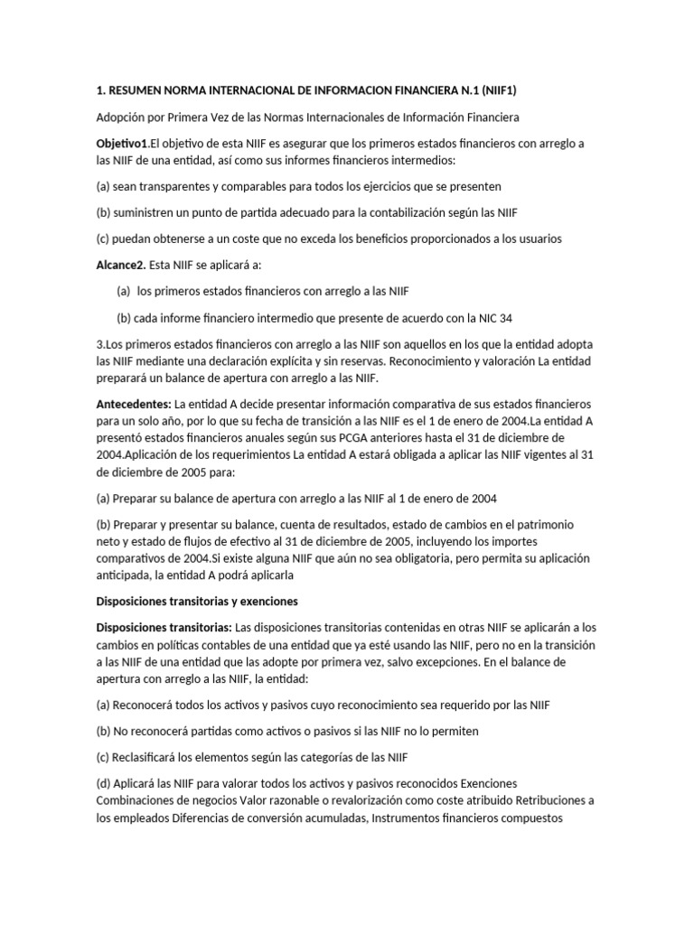 Resumen Norma Edsongabrielhuancavargas | PDF | normas internacionales de INFORMACION FINANCIERA ...